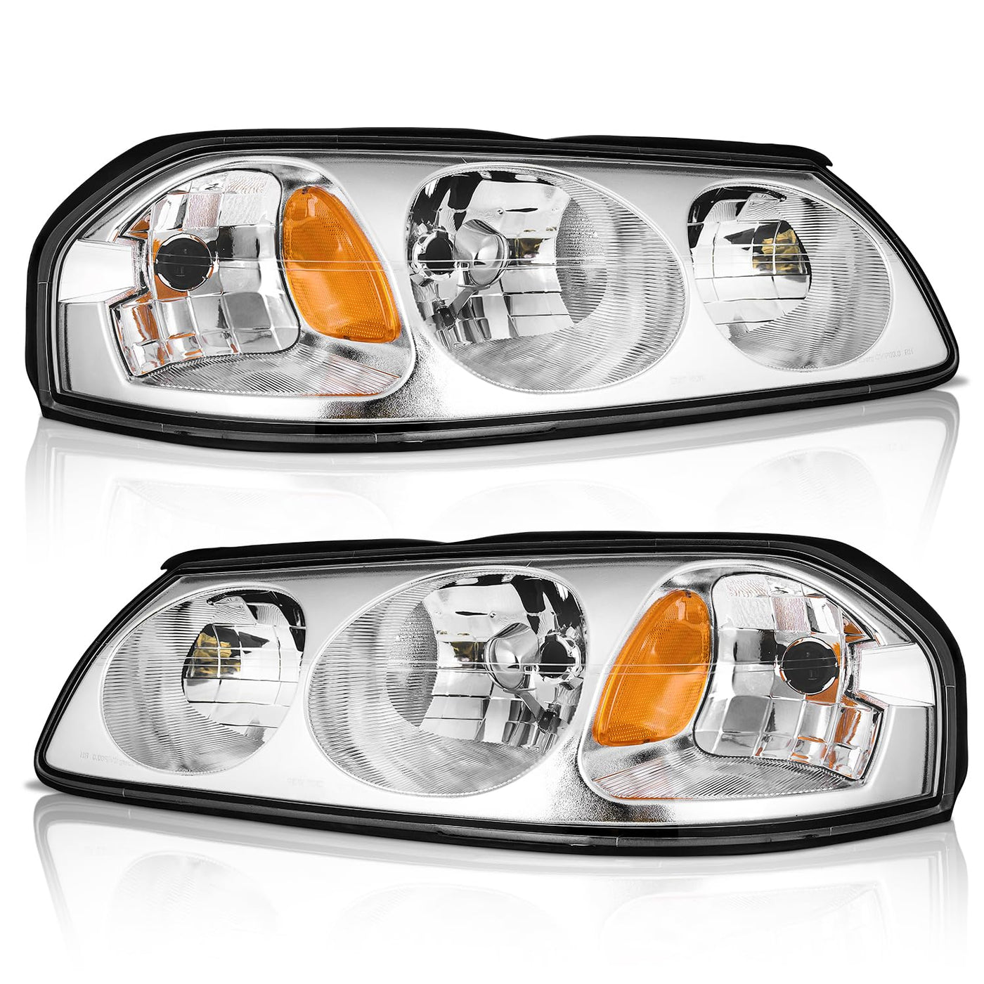 For 2000-2005 Chevy Impala Headlights (Chrome) — WEELMOTO